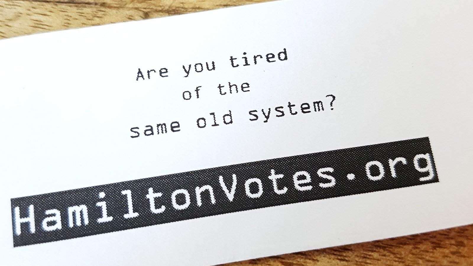 Petition · Fix Politics! Bring Ranked Voting to Hamilton - Hamilton ...