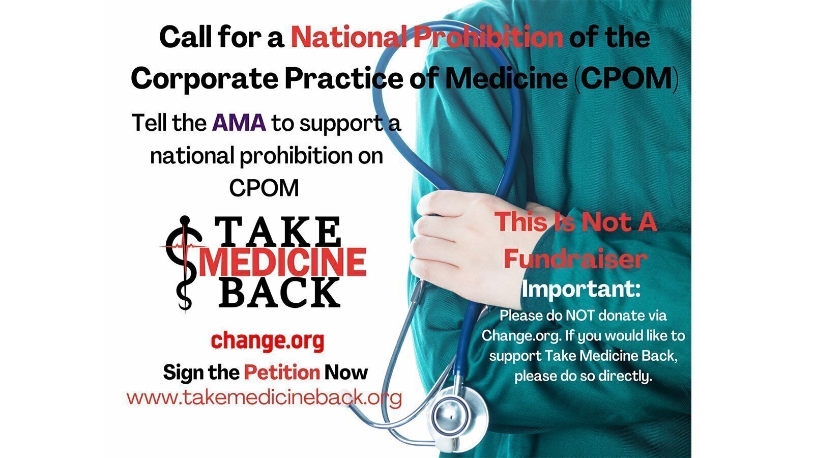 Petition · Time for a National Prohibition of the Corporate Practice of ...