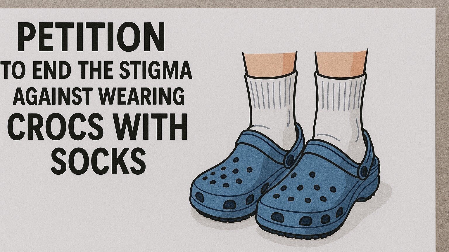 Petition · End the Stigma: Support Freedom to Pair Crocs with Socks ...