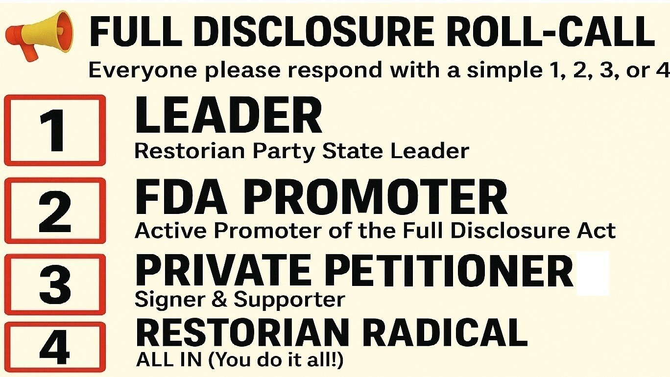 Petition update · FULL DISCLOSURE ACT - ROLL CALL · Change.org · Change.org
