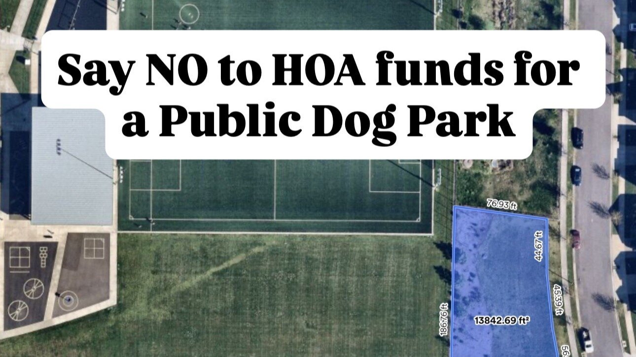 Petition · Stop the Misuse of HOA funds for a Public Dog Park! - North ...