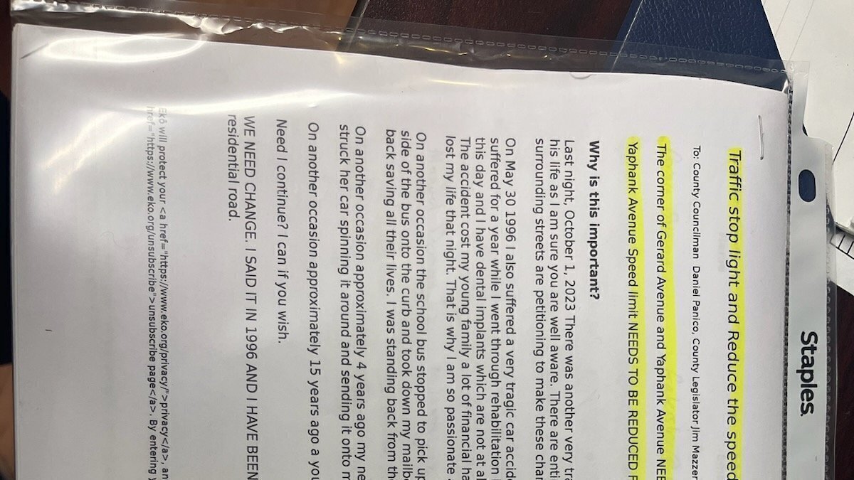 Petition · Traffic light needed, multiple car accidents, injuries and ...